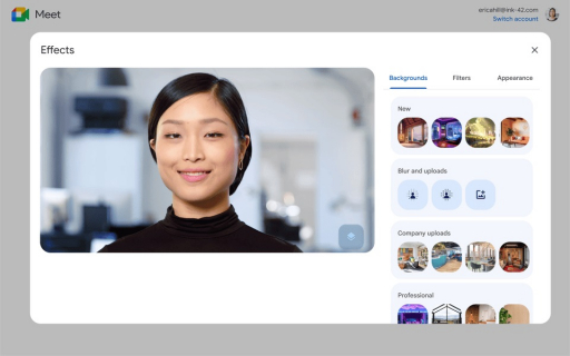 Update Google Meet: Combine multiple video effects, improve lighting ...